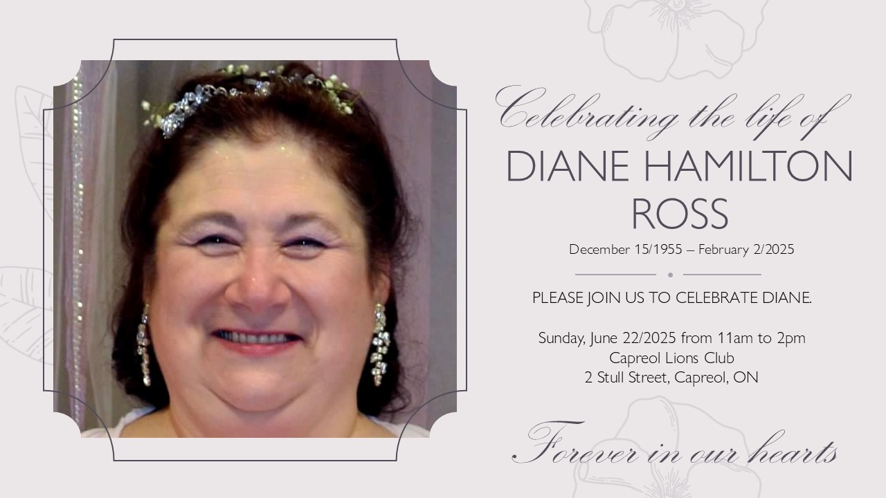 Celebration of Life for the late Diane Hamilton Ross | Ranger's ...